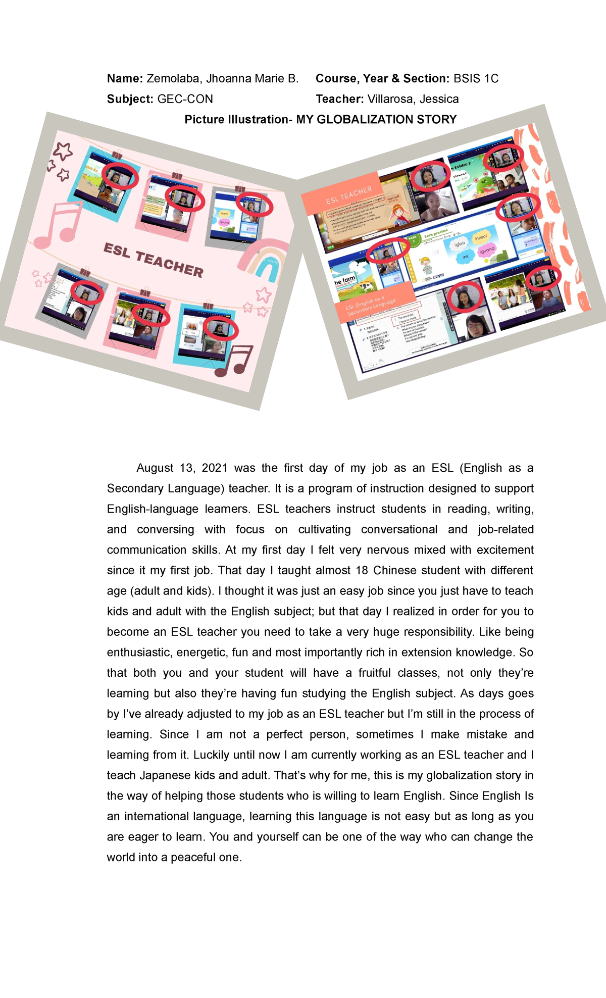 My Globalization Story of the Philippines so I can get when you mix lng ...