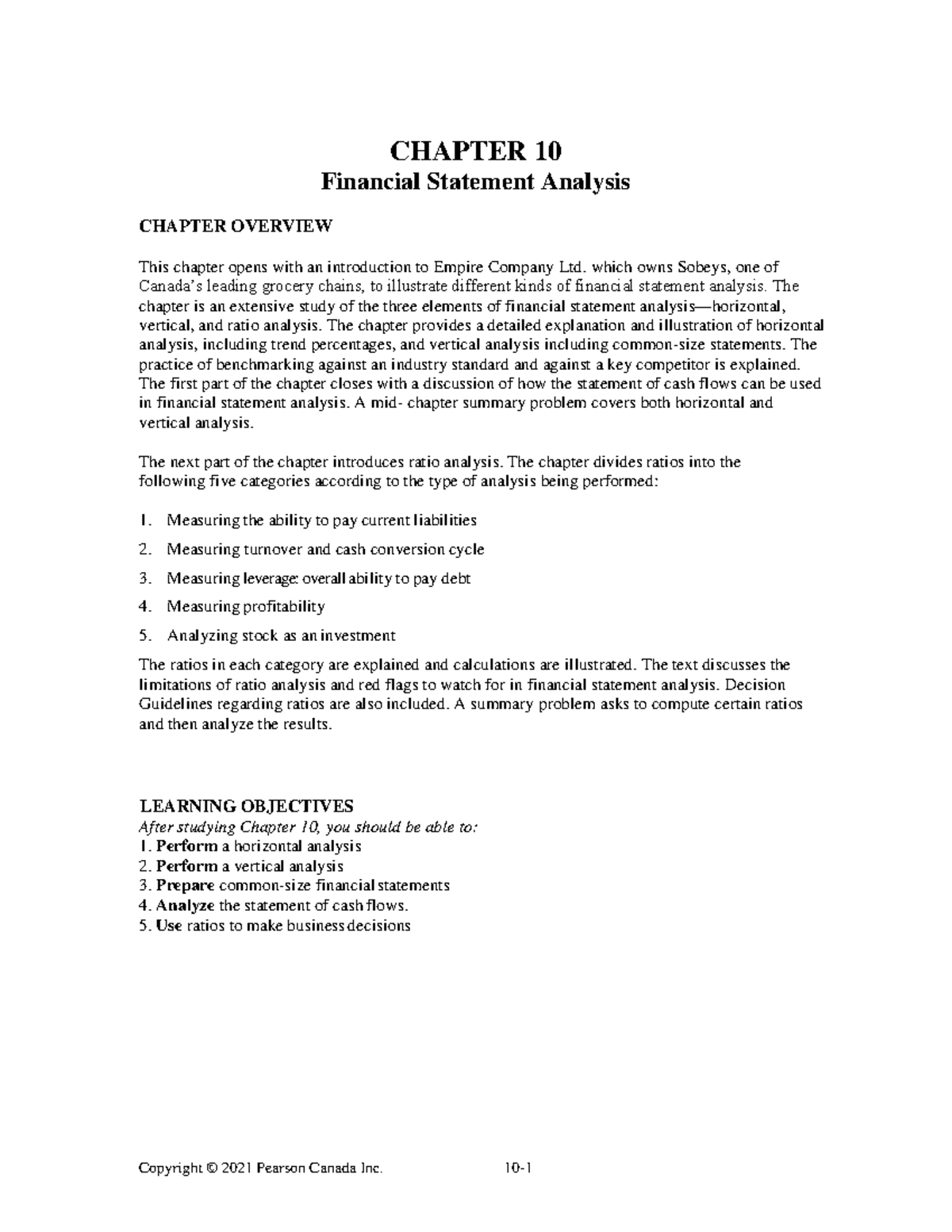 Chapter 10 Notes / Notes - ACC 100 - Yorku - Studocu