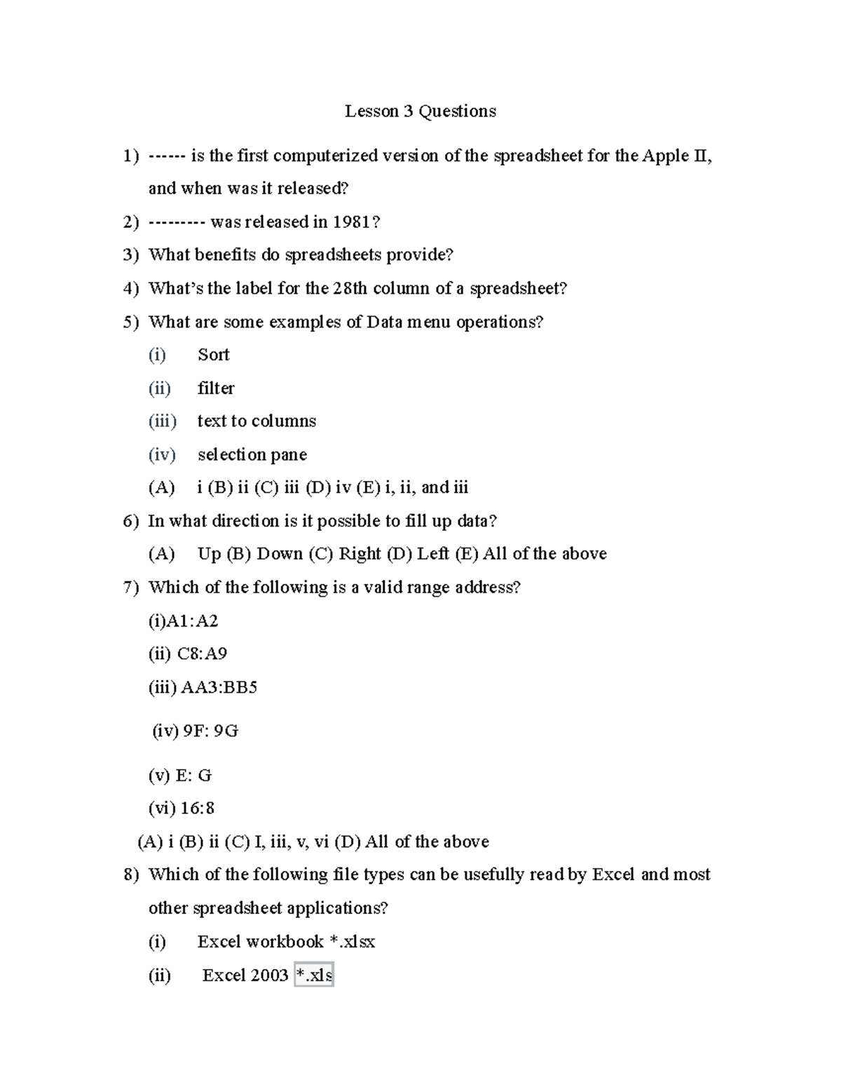 Lesson 3 Questions - Logistics, Procurement Management Class online ...