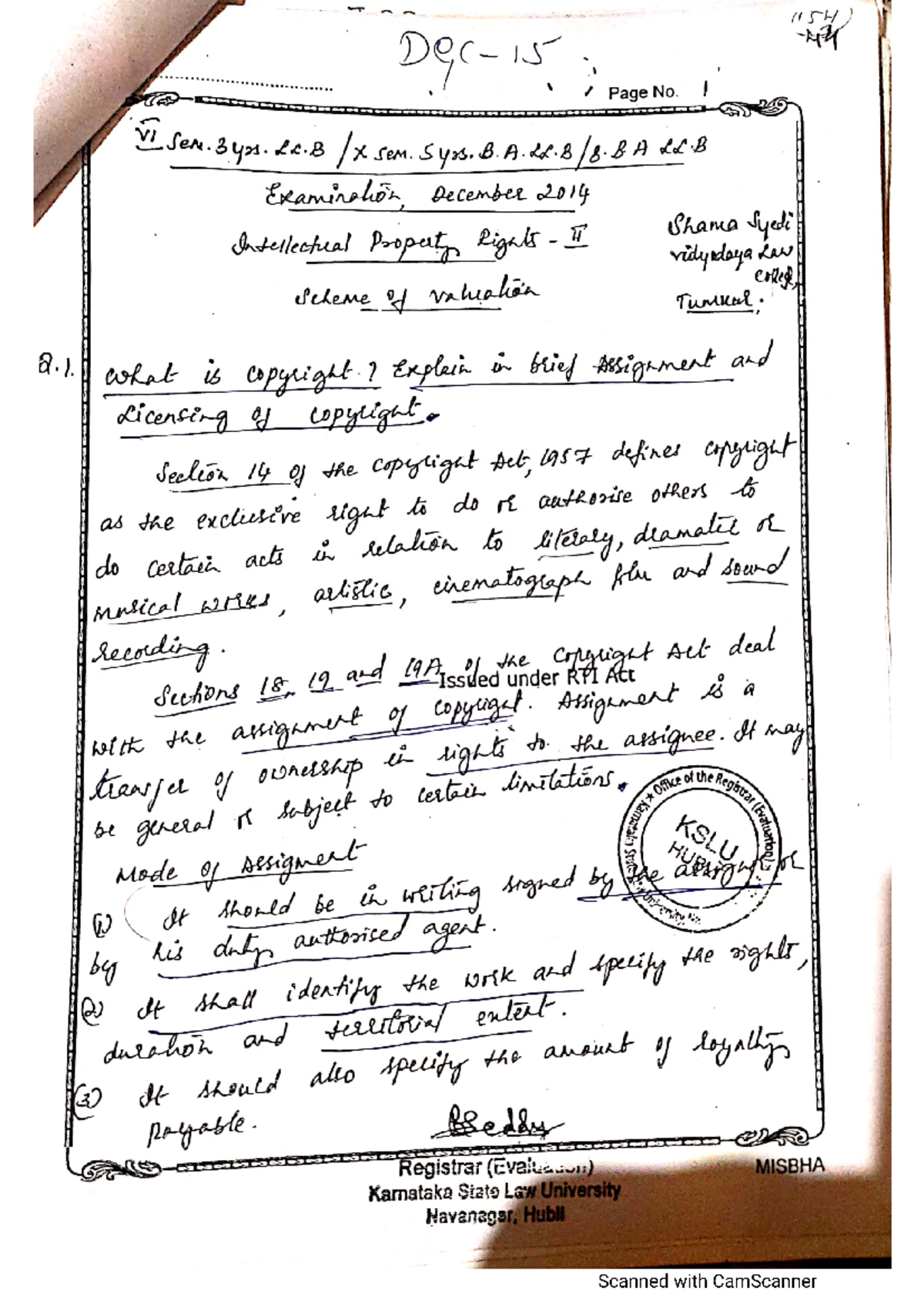 Law of evidence - Llb 3 years - Studocu