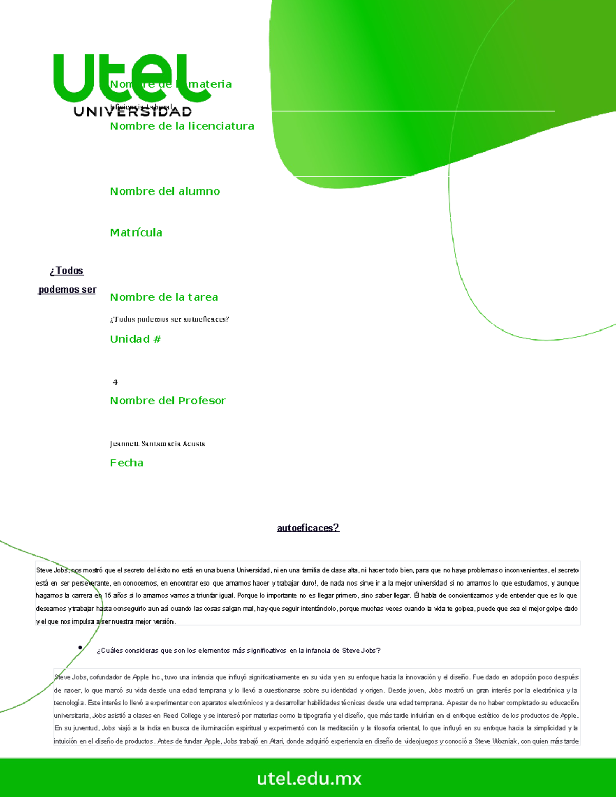 Eficiencia laboral 44 - ¿Todos podemos ser autoeficaces? - ¿Todos ...