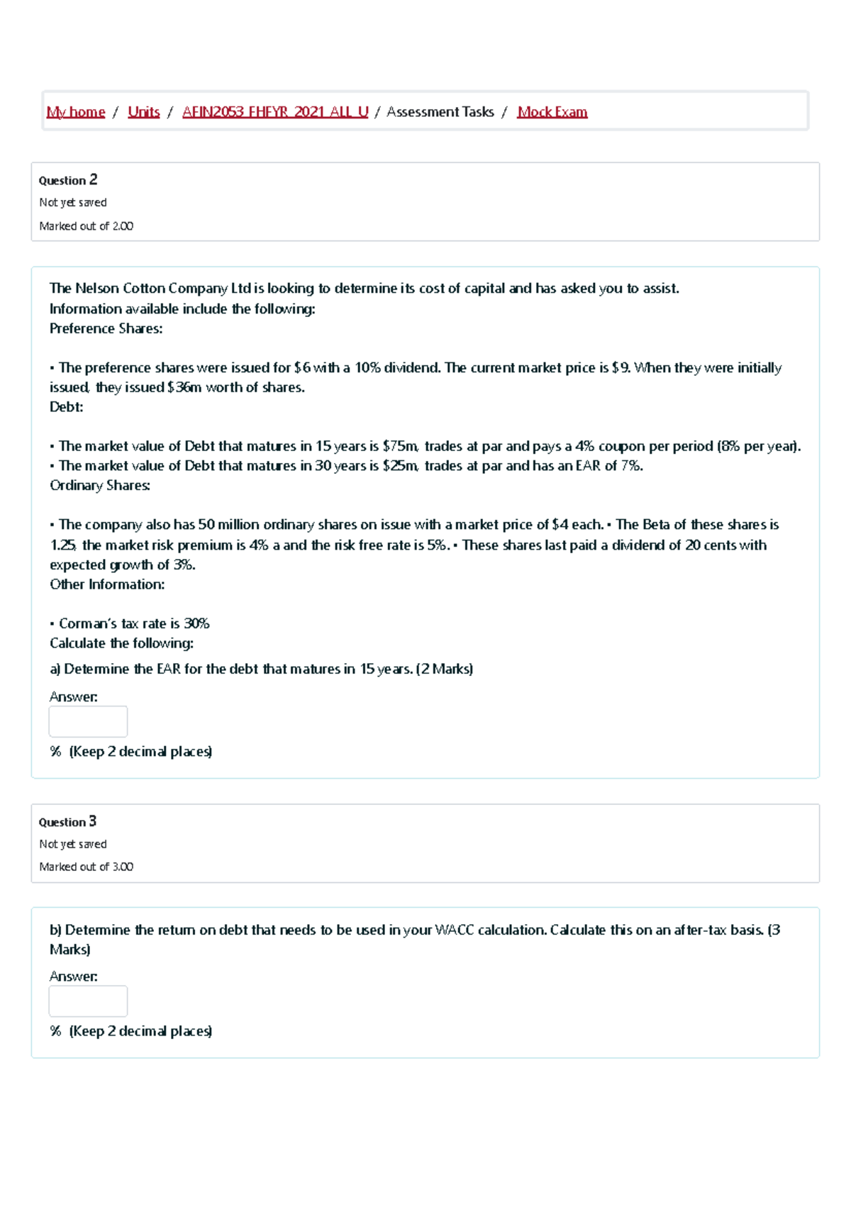 Mock Exam (page 2 of 8) - My home/ Units/ AFIN2053_FHFYR_2021_ALL_U ...