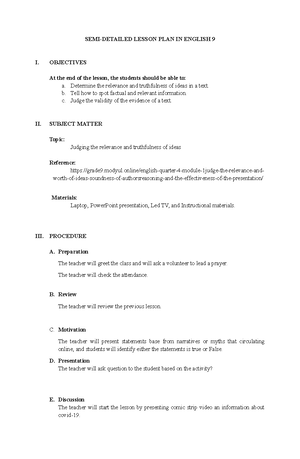 Emtech WEEK 2 - detailed lesson plan - DAILY GRADE 1 to 12 DAILY LESSON ...