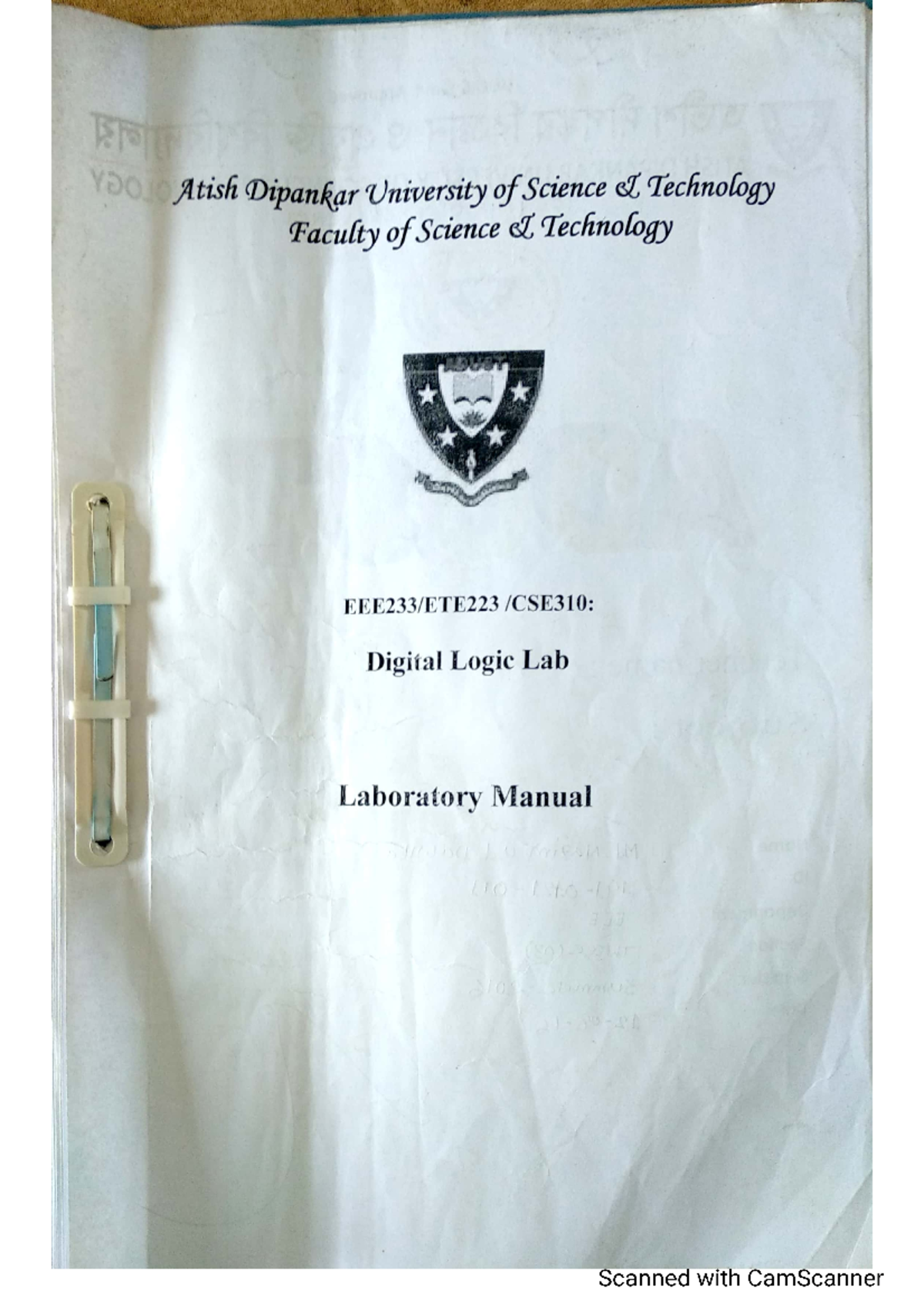 Digital Electronics lab - Signal And Systems - Studocu