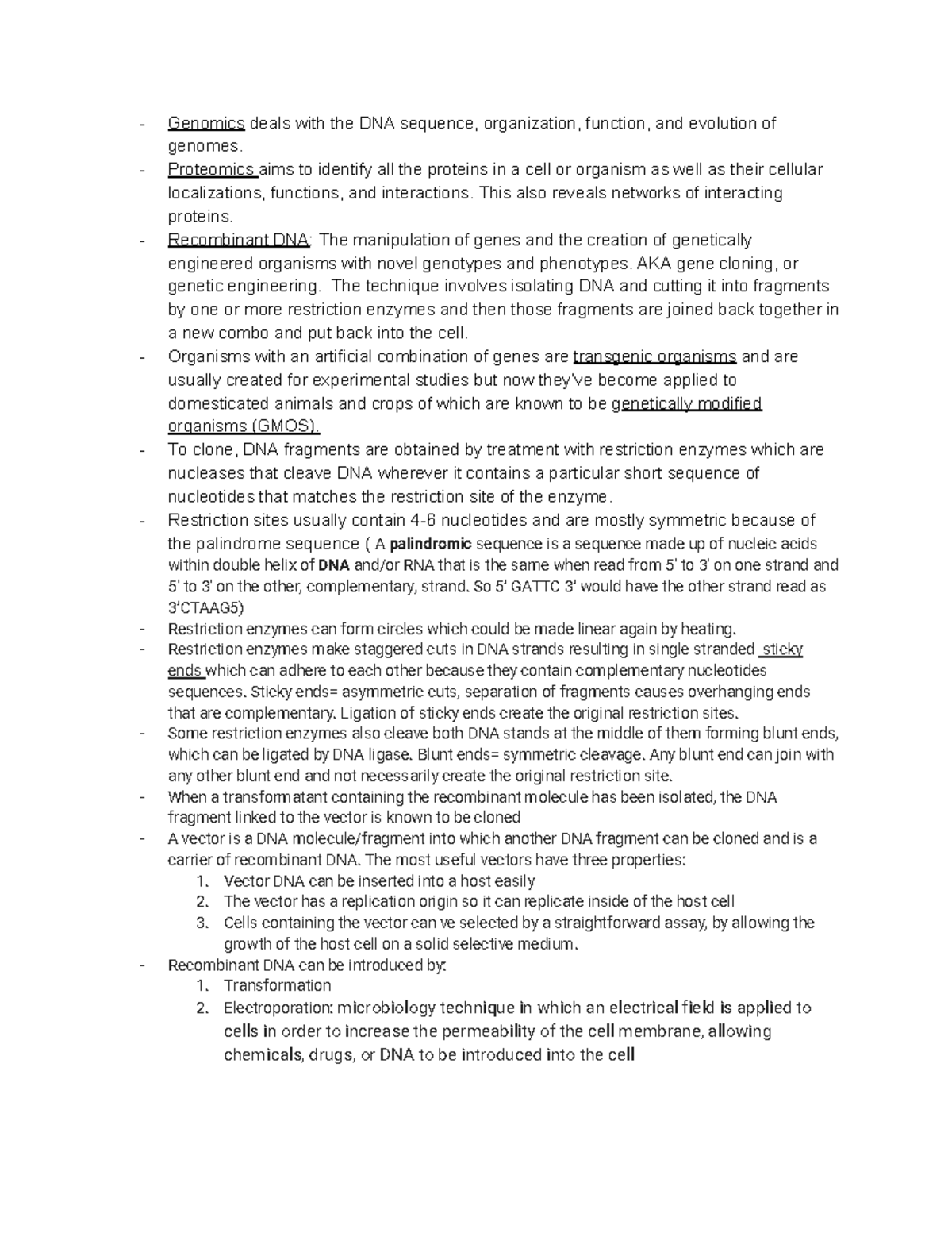 CH 10 notes - Genomics deals with the DNA sequence, organization ...