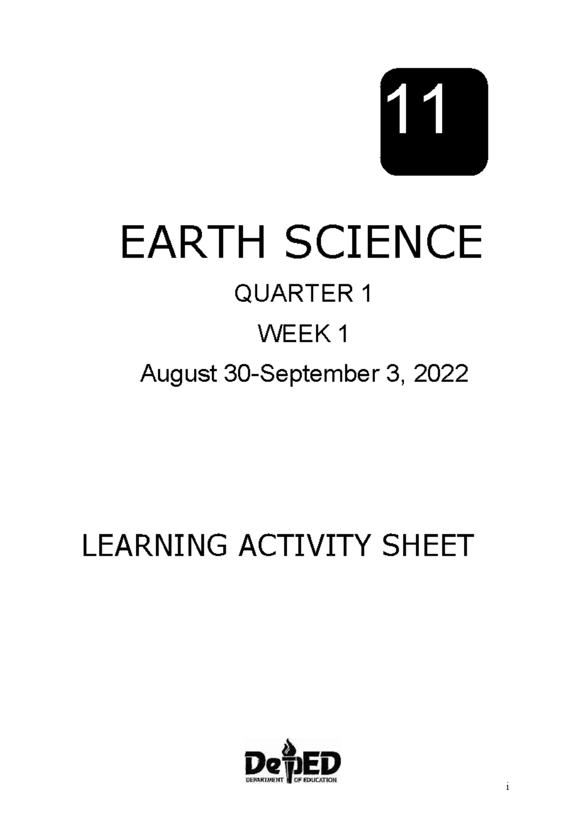 Earth Science week 1 - This is useful because it contains an ...