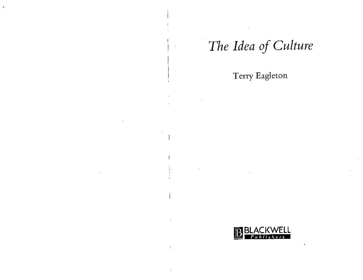 Eagleton 2000 - livro - Estudos Culturais - Studocu