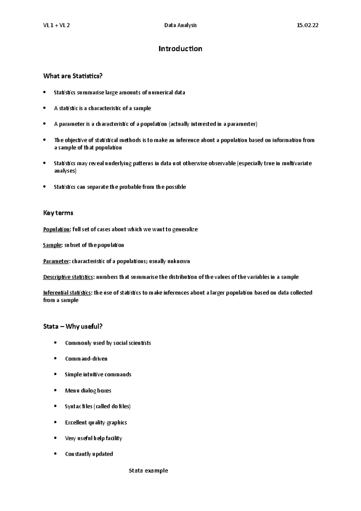 VL 1+2 Introduction - Zusammenfassung der Vorlesung - Computer-based ... VL 1+2 Introduction - Zusammenfassung der Vorlesung - Computer-based ...