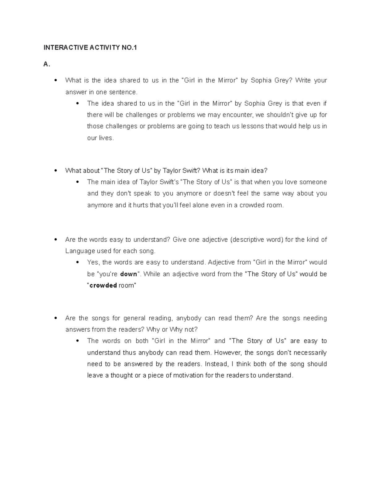 STS Practice Material - INTERACTIVE ACTIVITY NO. A. What is the idea ...