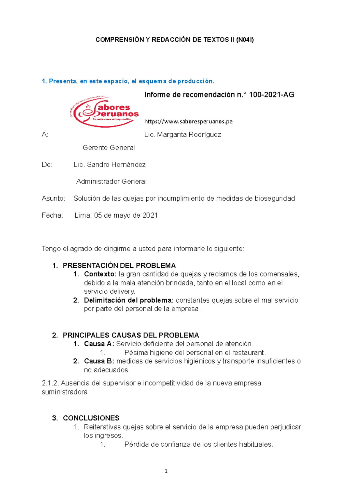 Corrección - COMPRENSIÓN Y REDACCIÓN DE TEXTOS II - COMPRENSIÓN Y ...