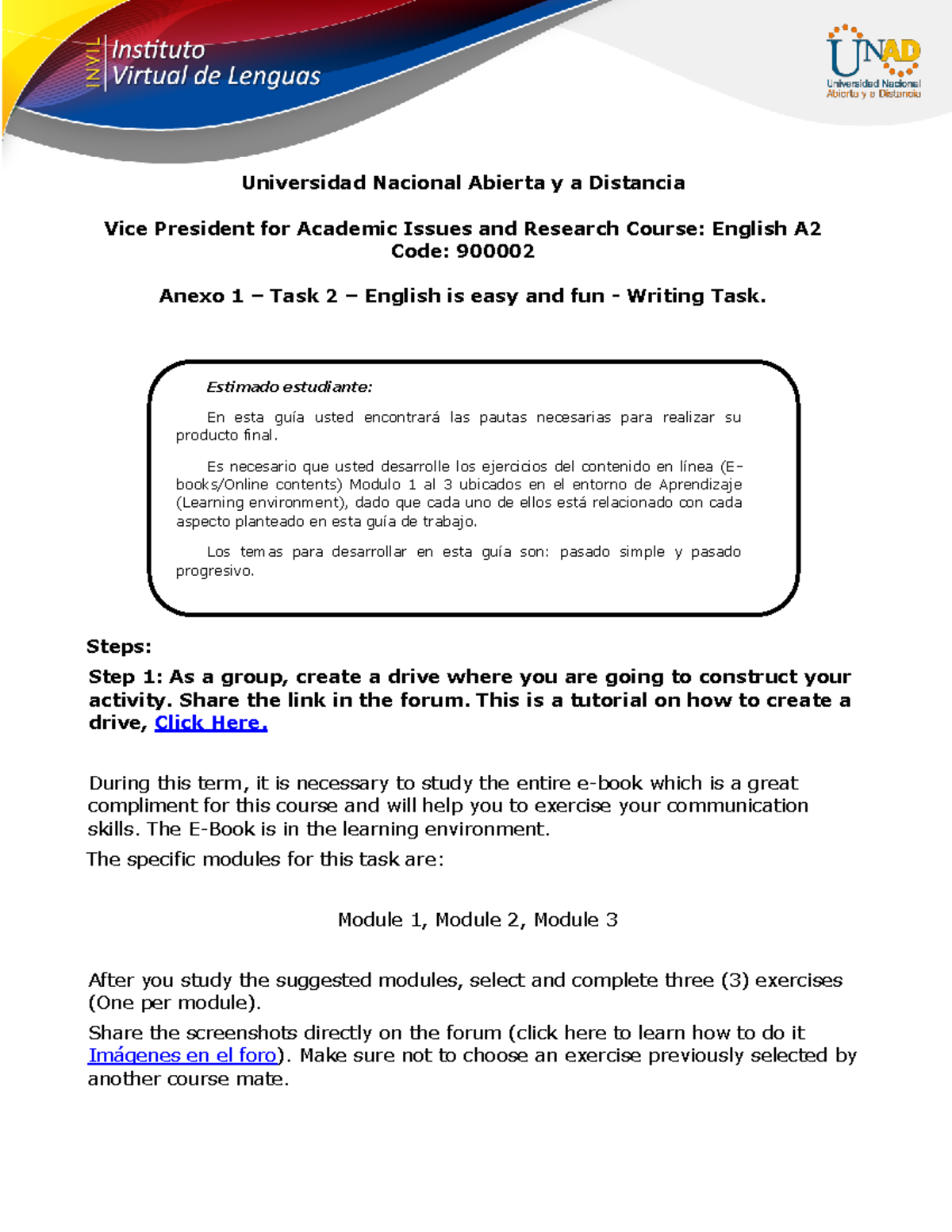 Writing Task 4 a2 - Universidad Nacional Abierta y a Distancia Vice ...