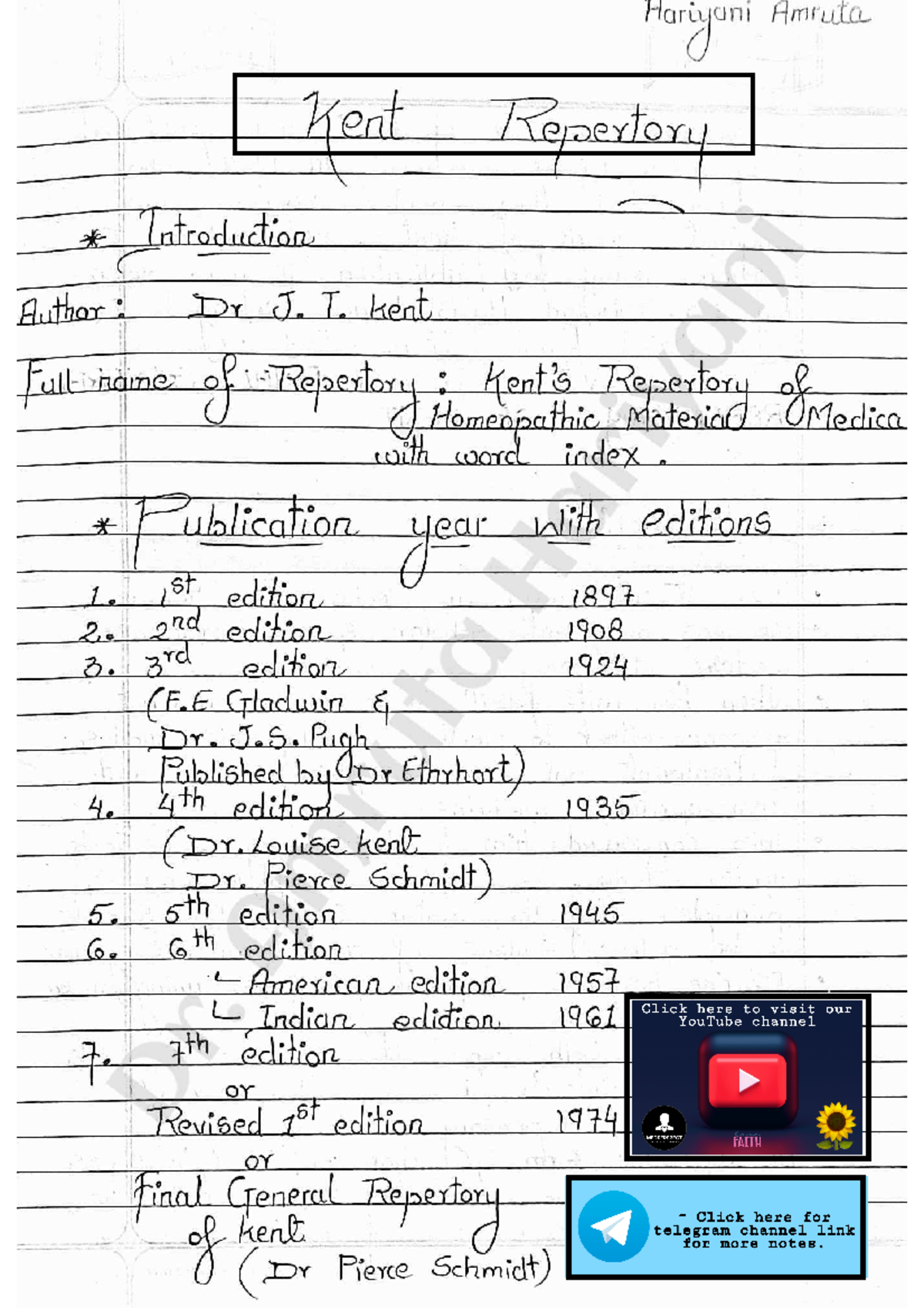 Complete Repertory Notes📍⭐ - Homeopathy - Studocu