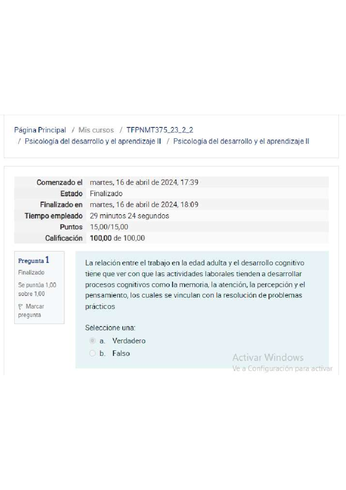 psicologia del desarrollo y el aprendizaje 2 examen final fasta - Psicología del Desarrollo y ...