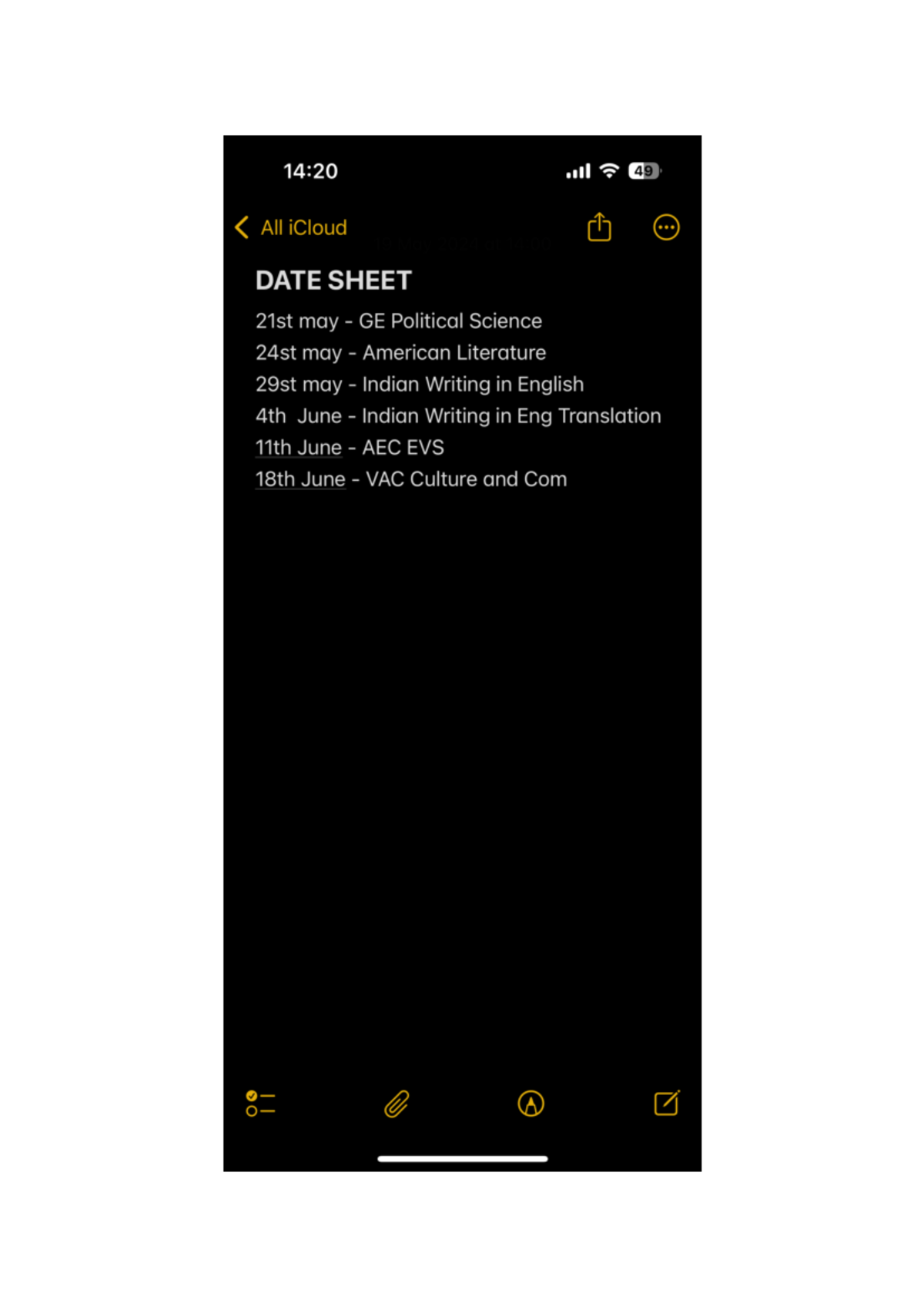 Blank 2 - BSA 2023 - English - 14:20 49 All iCloud DATE SHEET 21st may ...