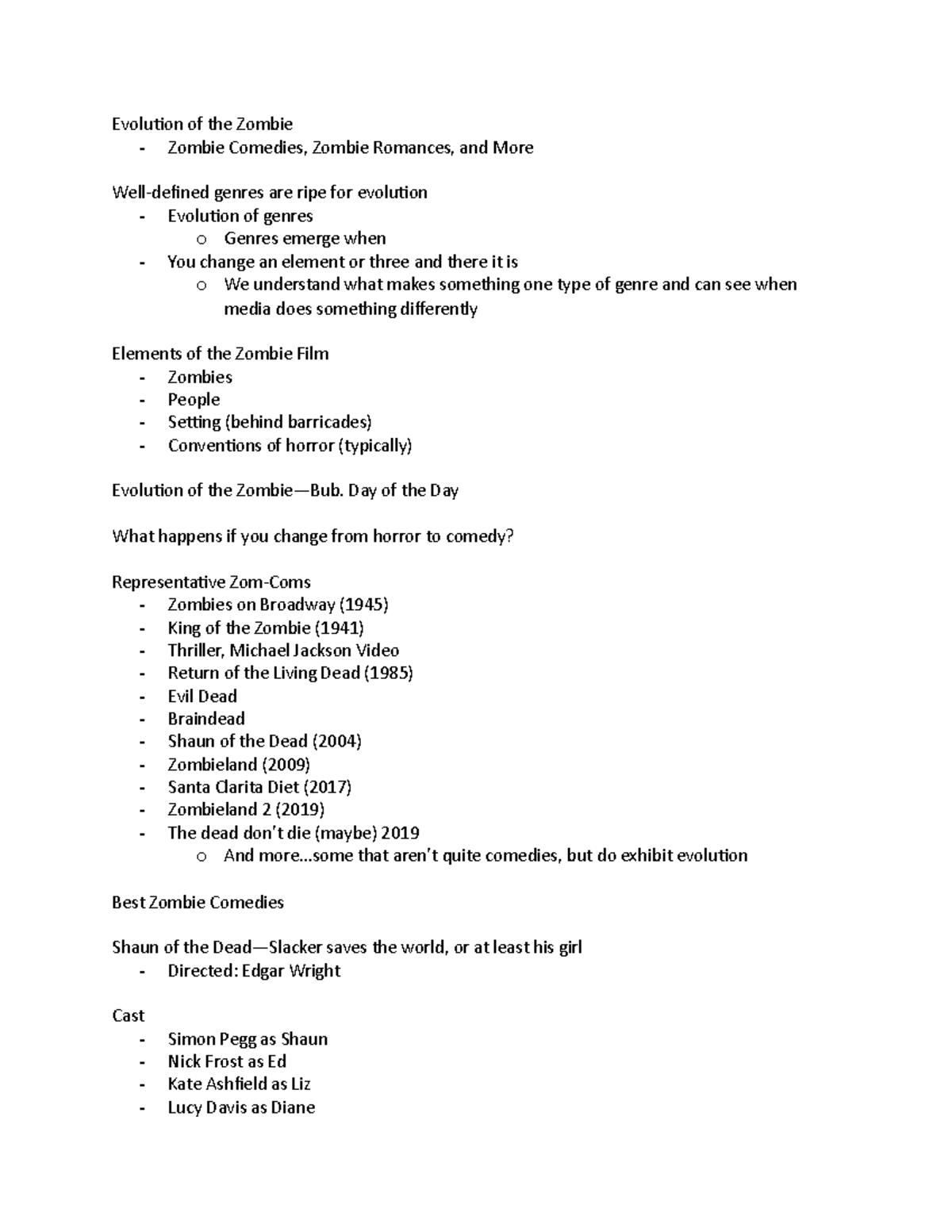 Zombie Nov 10 2021 - This information will be used from notes and what ...