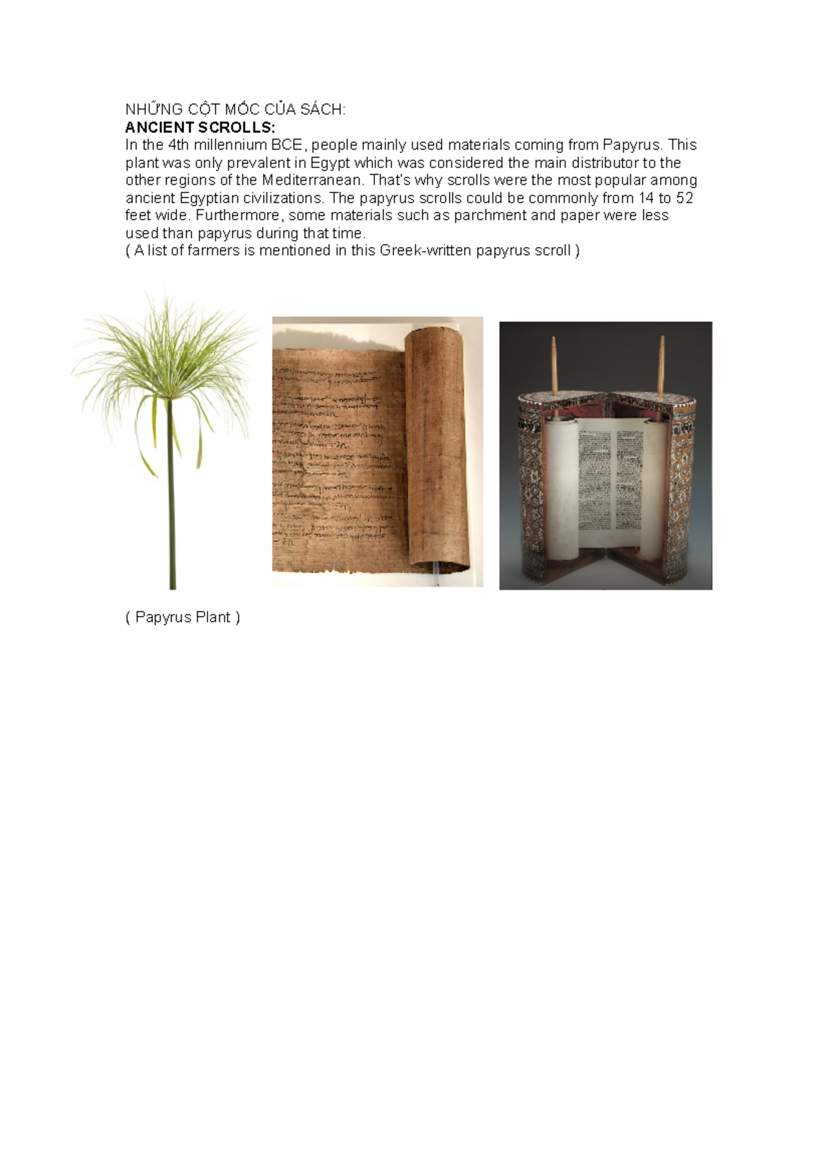 Blog nhung cot moc - NHỮNG CỘT MỐC CỦA SÁCH: ANCIENT SCROLLS: In the ...