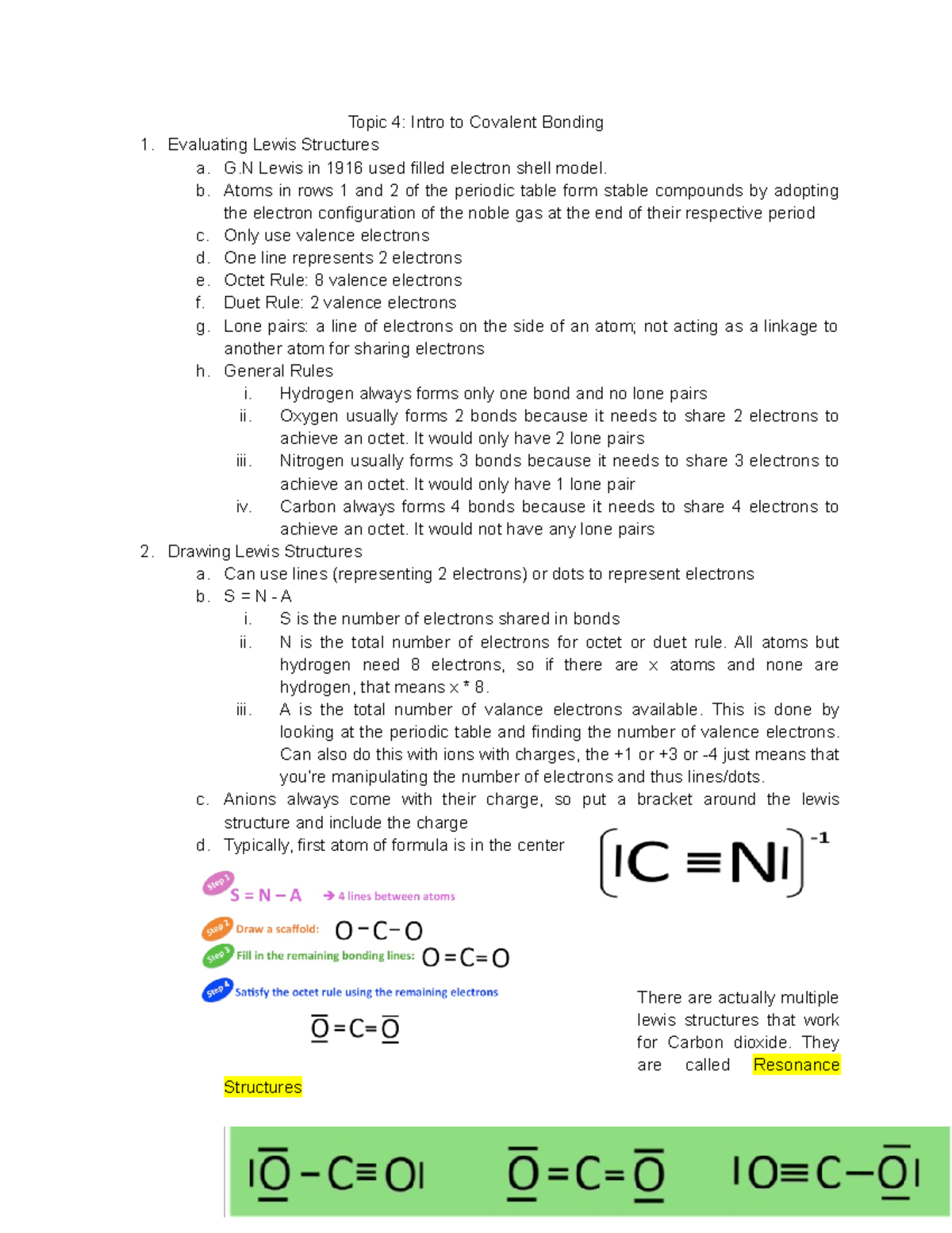 Topic 4 Intro to Covalent Bonding - Topic 4: Intro to Covalent Bonding ...