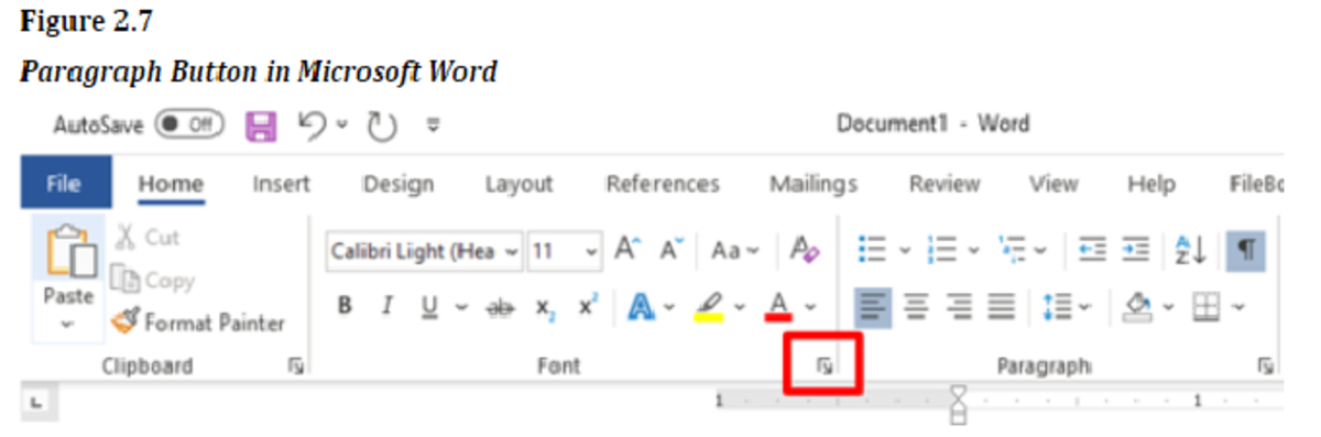 Figure 2.7 PHI-105 - Figure 2 Paragraph Button in Microsoft Word ...