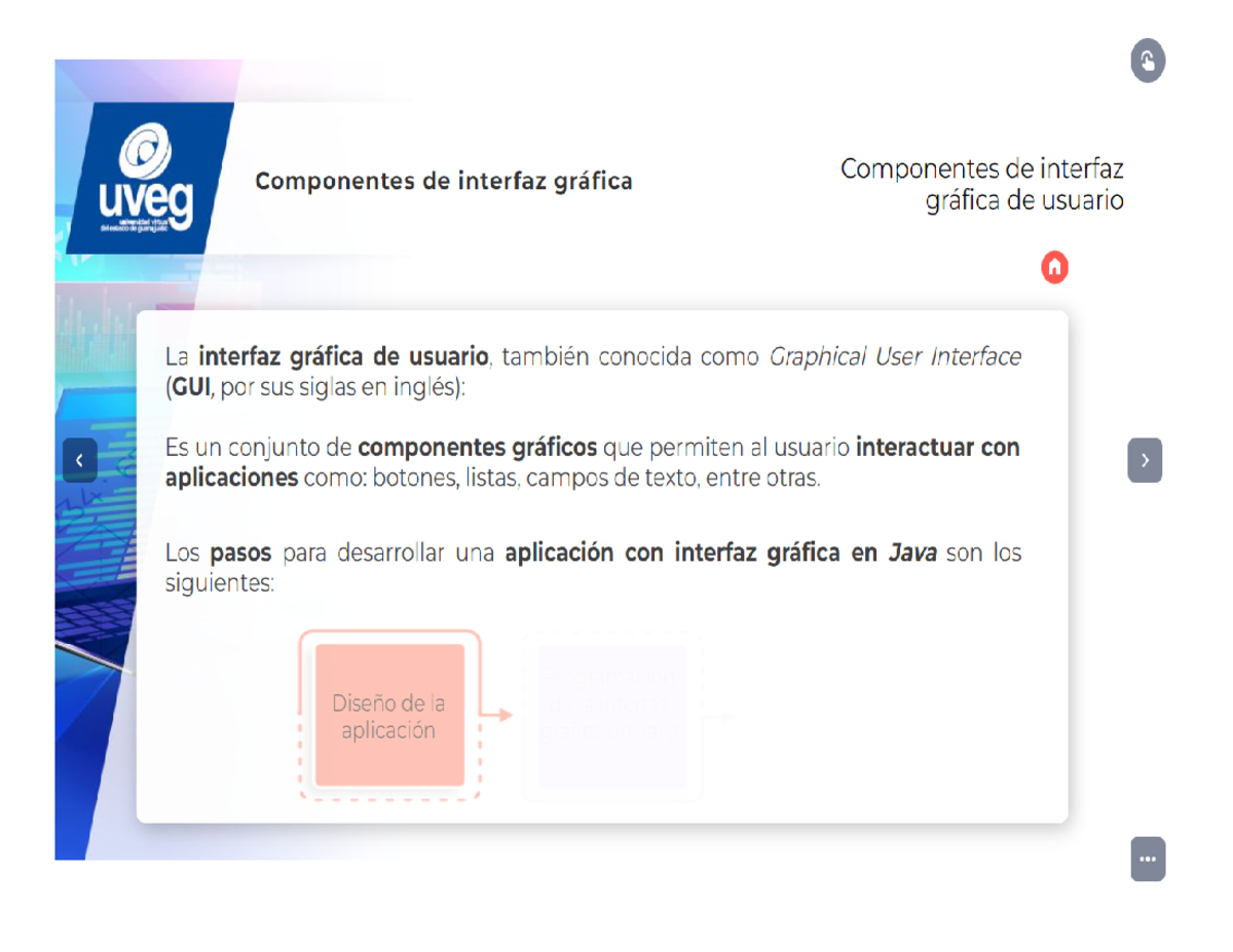 Lección 4. Componentes de interfaz gráfica - Artes - Studocu