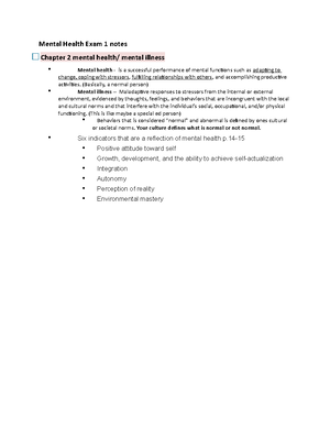 Exam 1 Alternative Learning Templagte - NUR 326 Mental Health Nursing ...