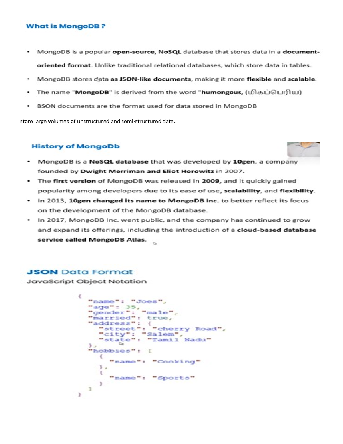Mongoodb - Introduction to mongodb - store large volumes of ...