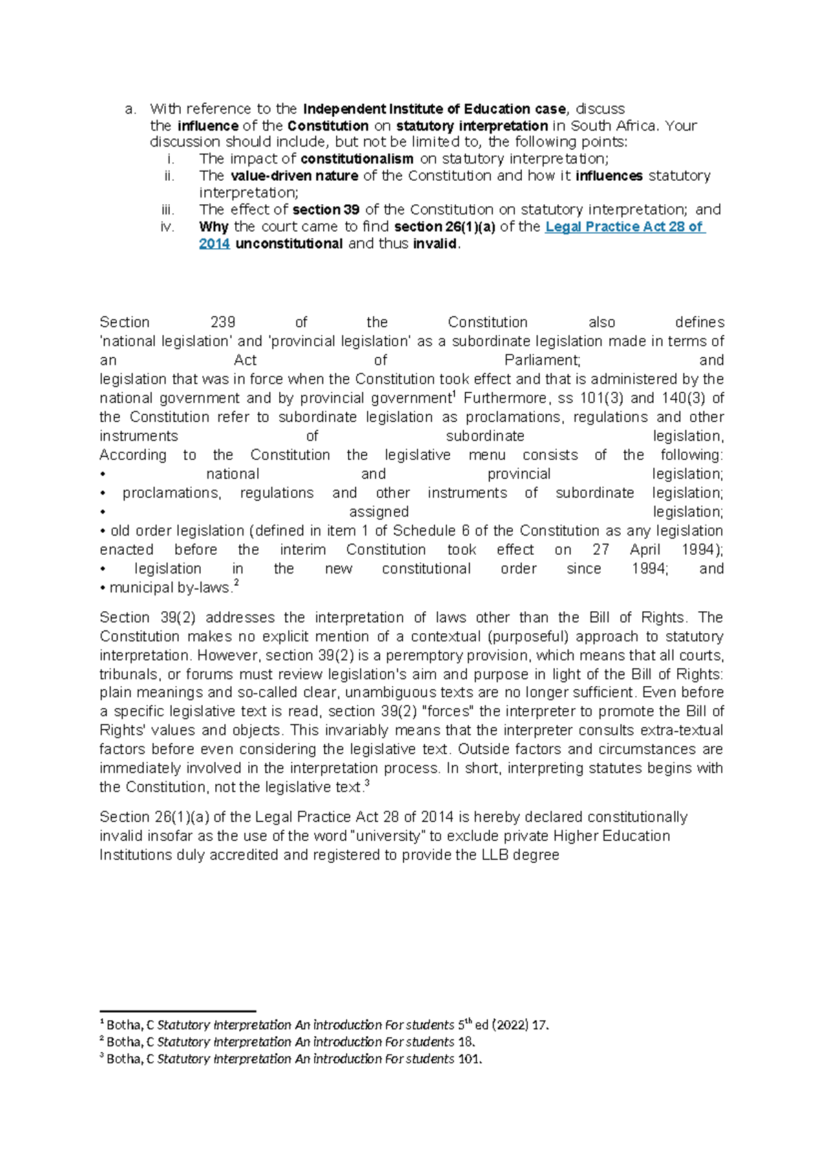 Ice inst - ice task for inpl - a. With reference to the Independent ...
