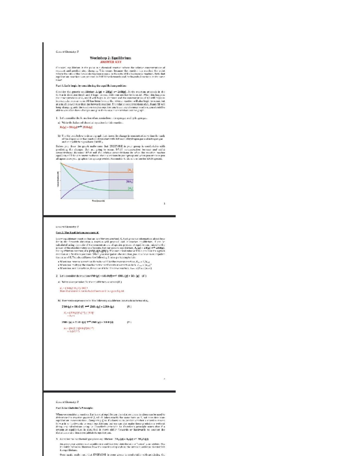 Rec - workshop answer key - CHEM 104 - Studocu