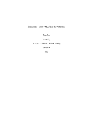 BUS 317 FDM Topic 3 assignment - BUS-317 - Studocu