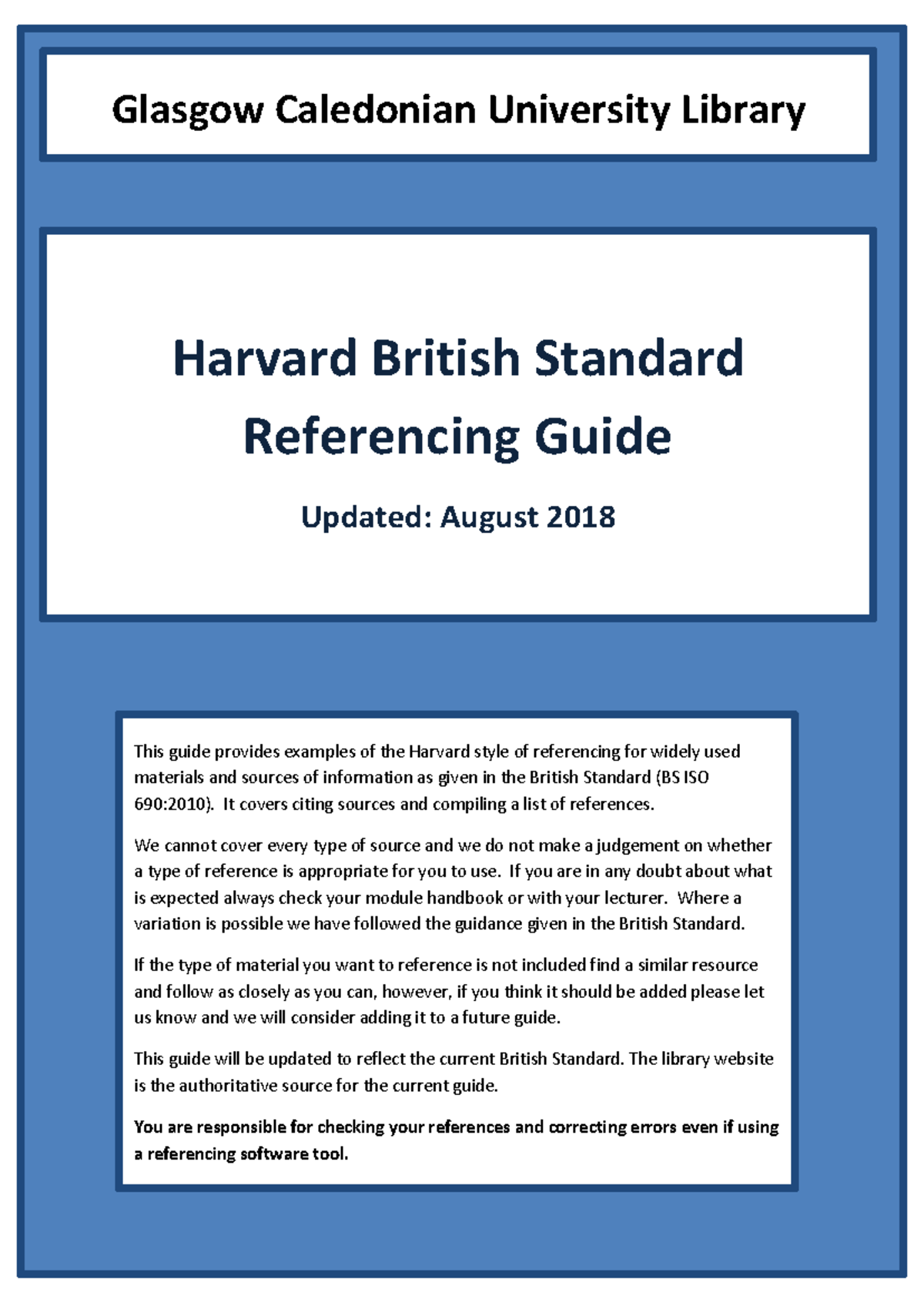 Harvard Referencing Guide Updated August 2018 - Harvard British ...