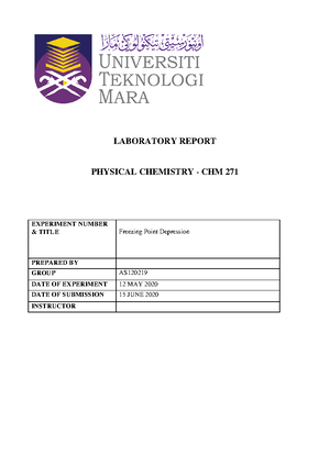LAB Report PHY210 - FACULTY OF APPLIED SCIENCES UiTM PERAK (TAPAH ...