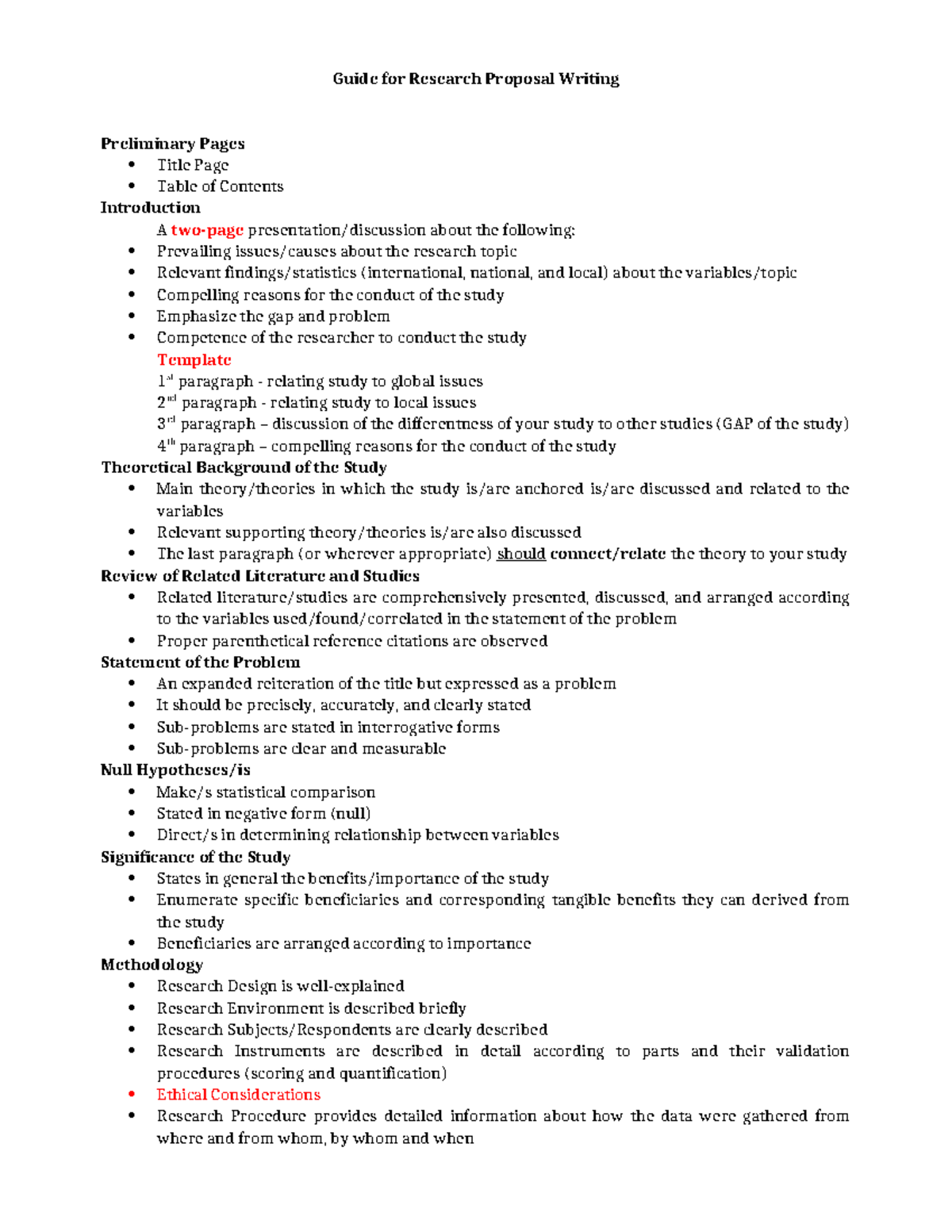 Guide for research proposal writing - Guide for Research Proposal ...