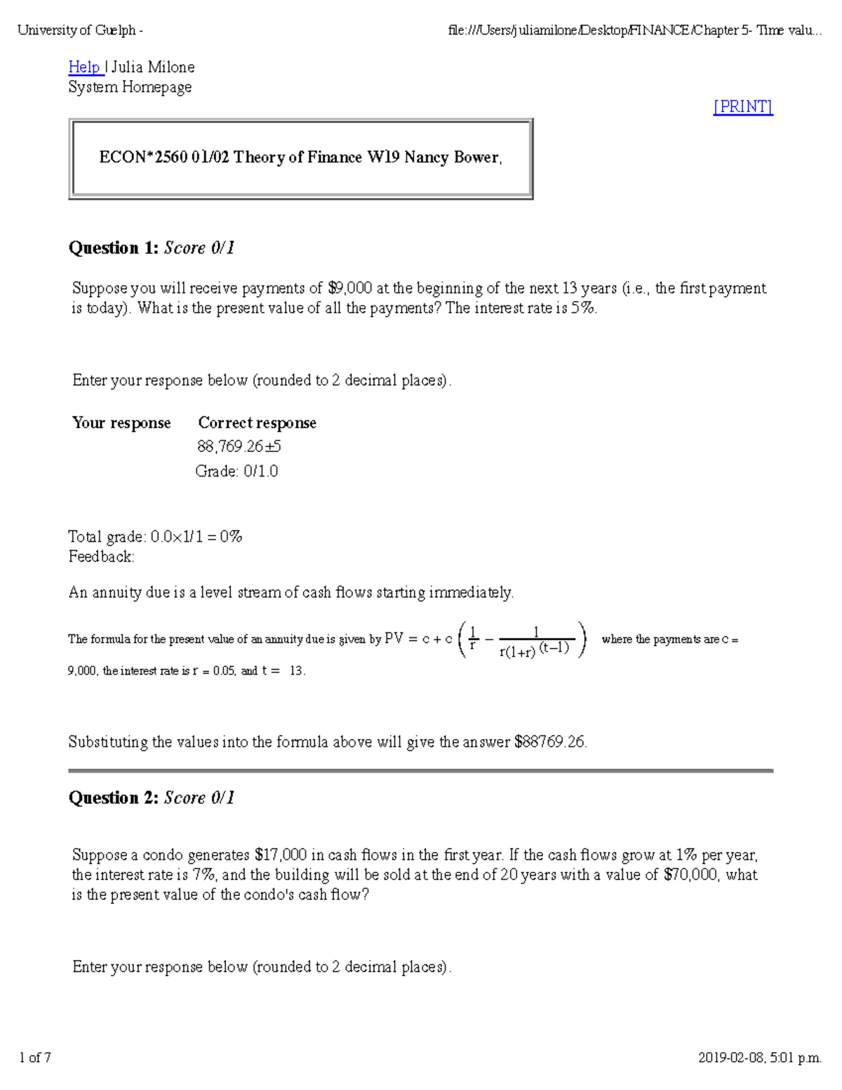 Econ 2560 chapter 5 practice questions and answers - University of ...