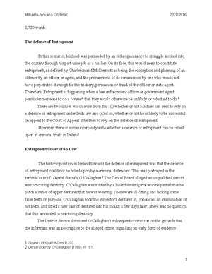 Chapter 11 defence of automatism - criminal law - FE1 material ...