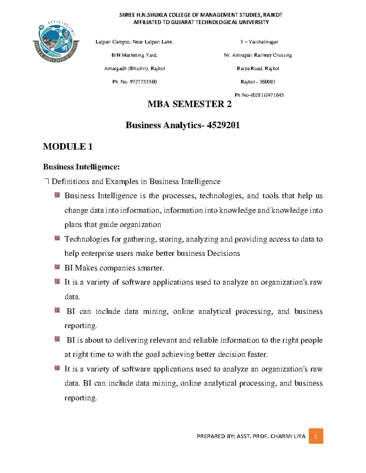 4529201 BA material - Anything to say - AFFILIATED TO GUJARAT ...