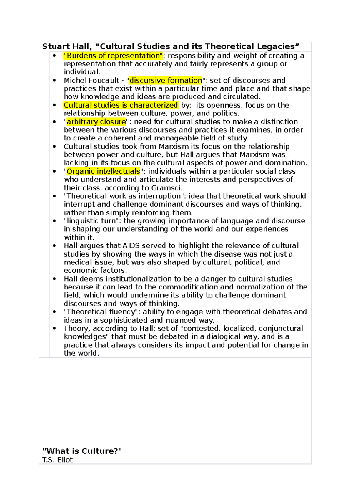 Introduction British cultural studies - Stuart Hall, “Cultural Studies ...