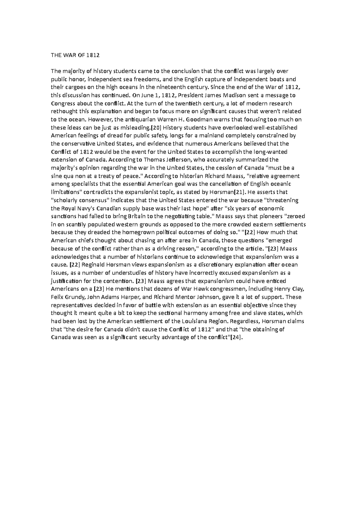 THE WAR OF 1812 5 - war of 1812 - THE WAR OF 1812 The majority of ...