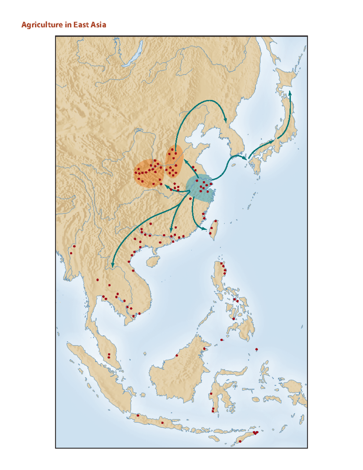 Ch01map06-worksheet - This is a map from History class - Agriculture in ...