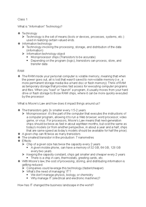 Excel Assignment 1 - Answer Sheet - MIS 301: Introduction to ...