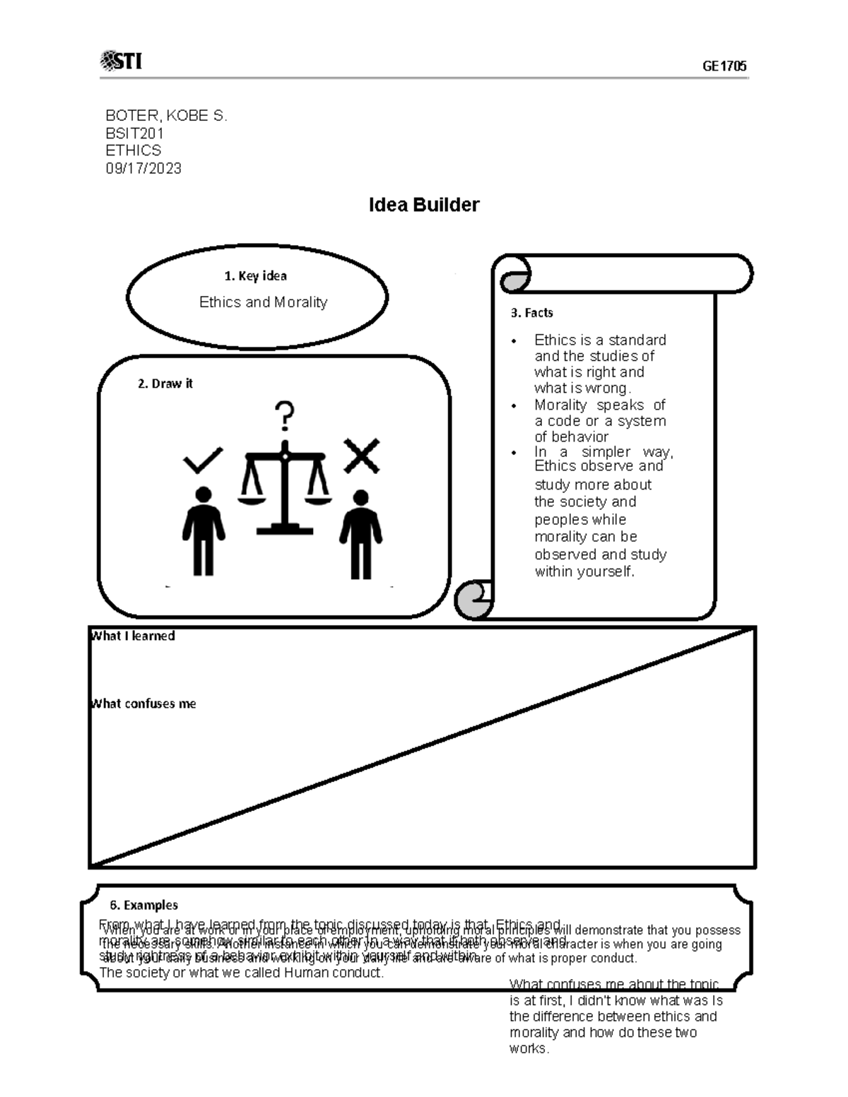 Boter KOBE prelims - dsadasdas - Key idea Facts Draw it What I learned ...