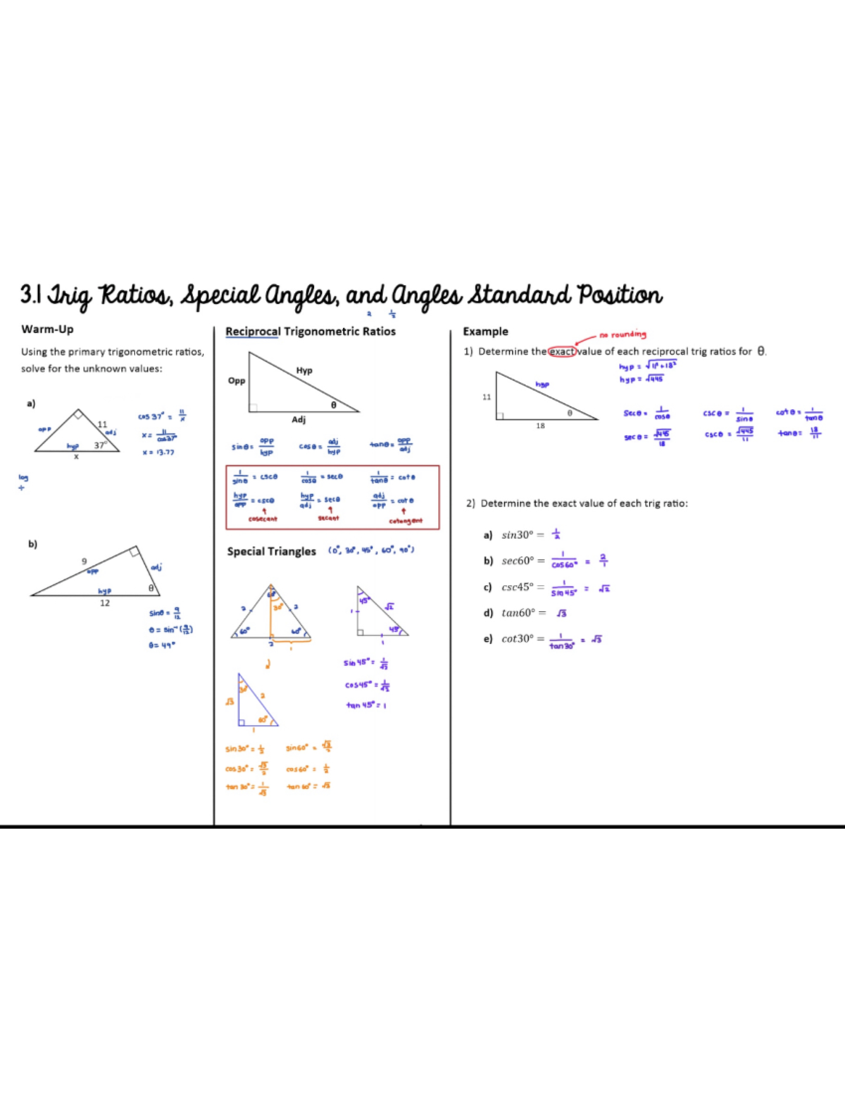 Unit 3 - Trigonometric Equations - Studocu