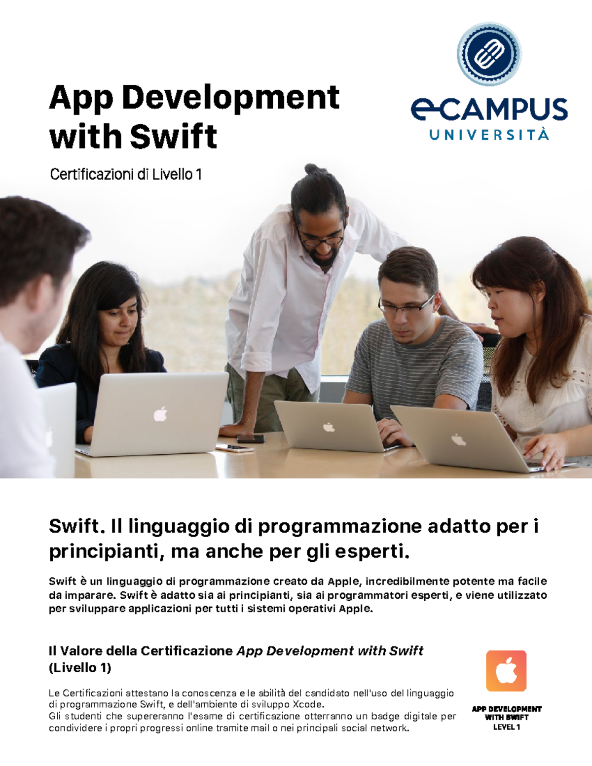 Apple App Dev Swift Certification Overview Datasheet - Certificazioni ...