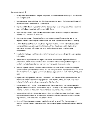 Comp Arch Notes 3 - This law serves as the foundation for many other ...