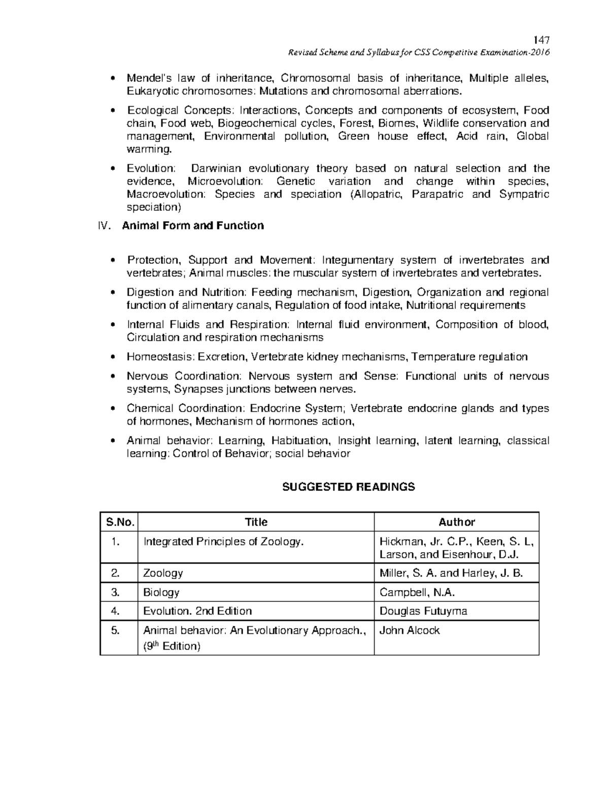 Syllabus 150 - 147 Revised Scheme and Syllabus for CSS Competitive ...
