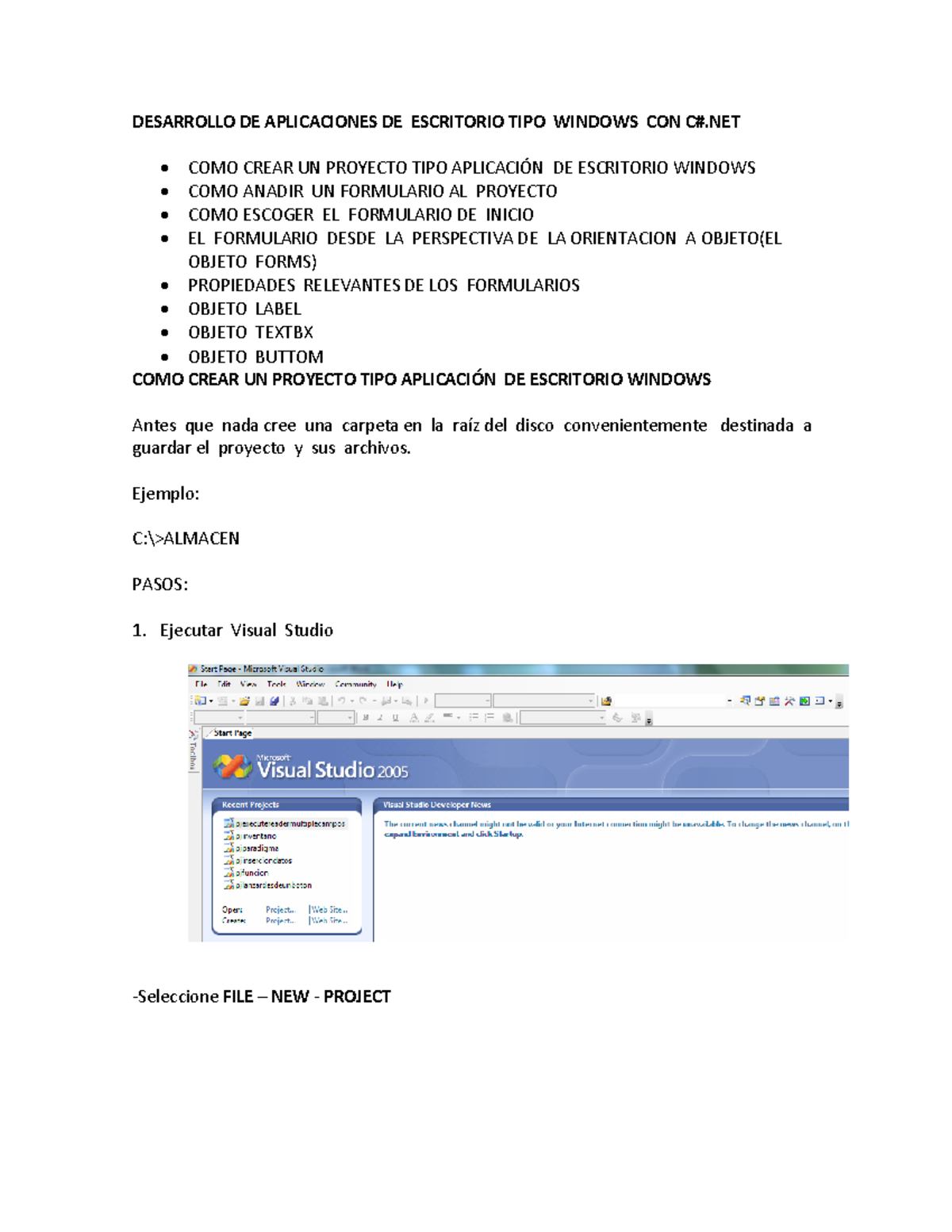 Desarrollo DE Aplicaciones DE Escritorio TIPO Windows C# - DESARROLLO ...