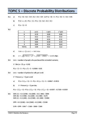 Topic 1 Formula Sheet - 3 TOPIC 1 Descriptive Statistics Formula ...