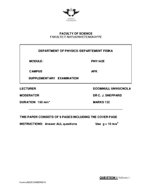 Tutorials 1 - Physics and Measurement - UJ - Studocu