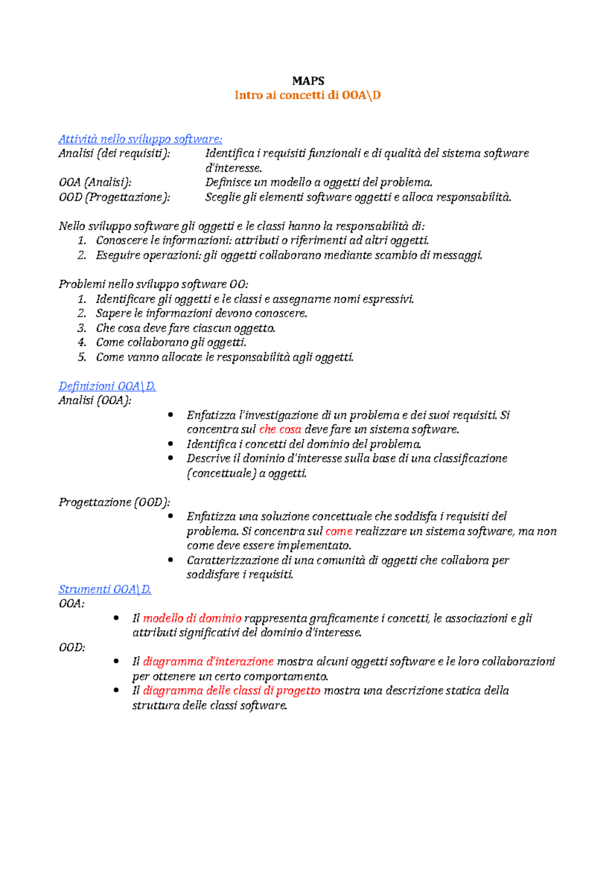 Appunti, lezioni 1-10 - prima parte del corso contratti e operazioni di ...