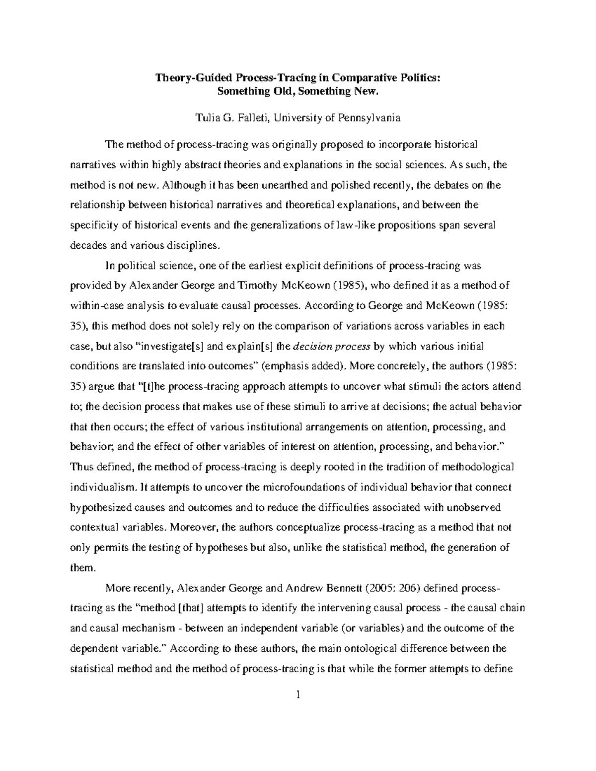 Theory Guided Process Tracing 2 - Theory-Guided Process-Tracing in ...