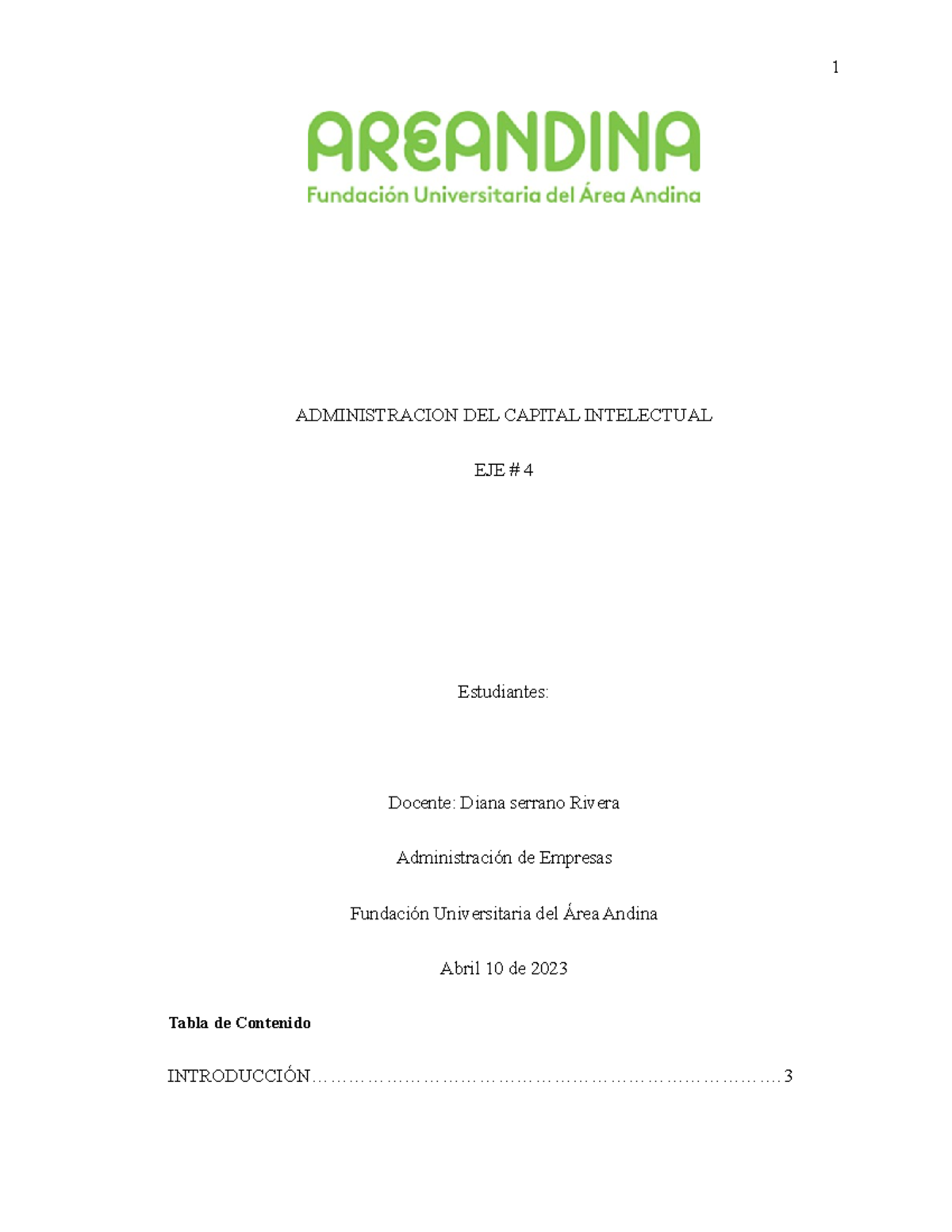 EJE # 4 Capacitación Laboral - ADMINISTRACION DEL CAPITAL INTELECTUAL ...