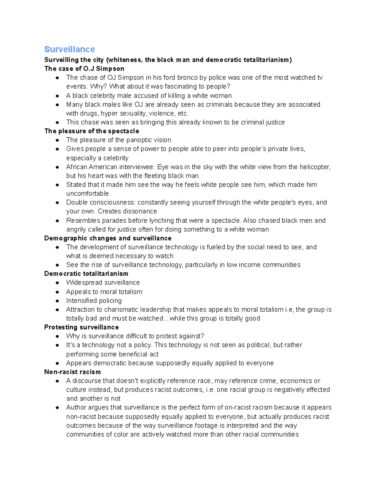 Surveillance - Surveillance Surveilling the city (whiteness, the black ...